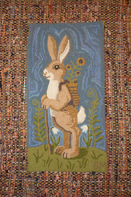 Mr. Bunny Rug Hooking Pattern on Linen – Peck Cottage Studio